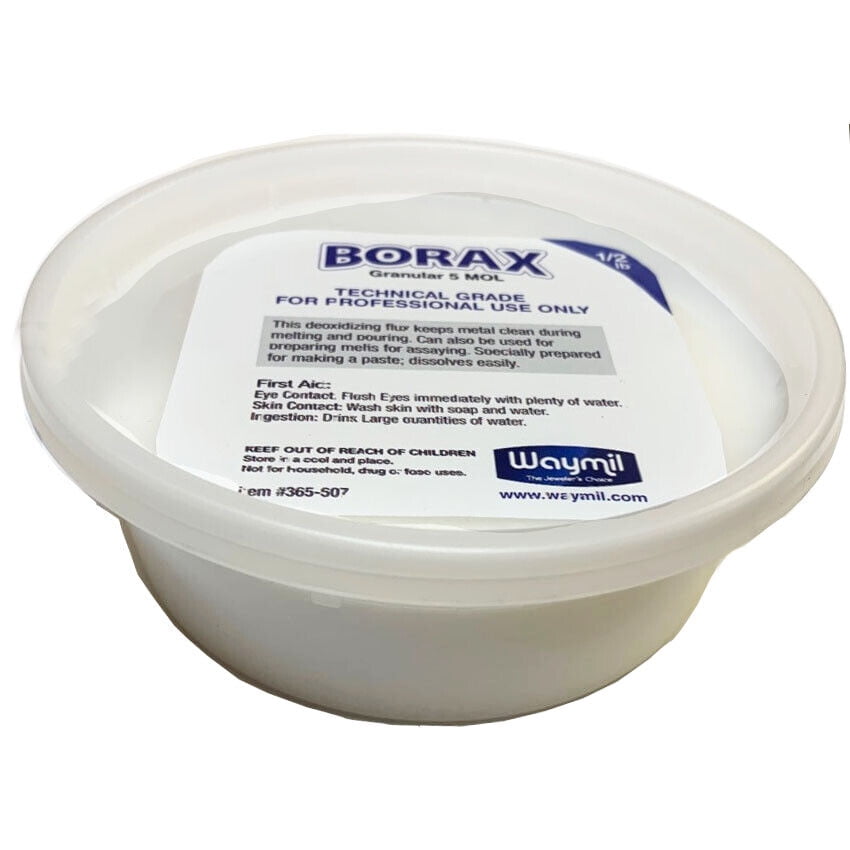 Borax Melting Flux for Glazing Crucible Dishes (1/2 Pound Container ...
