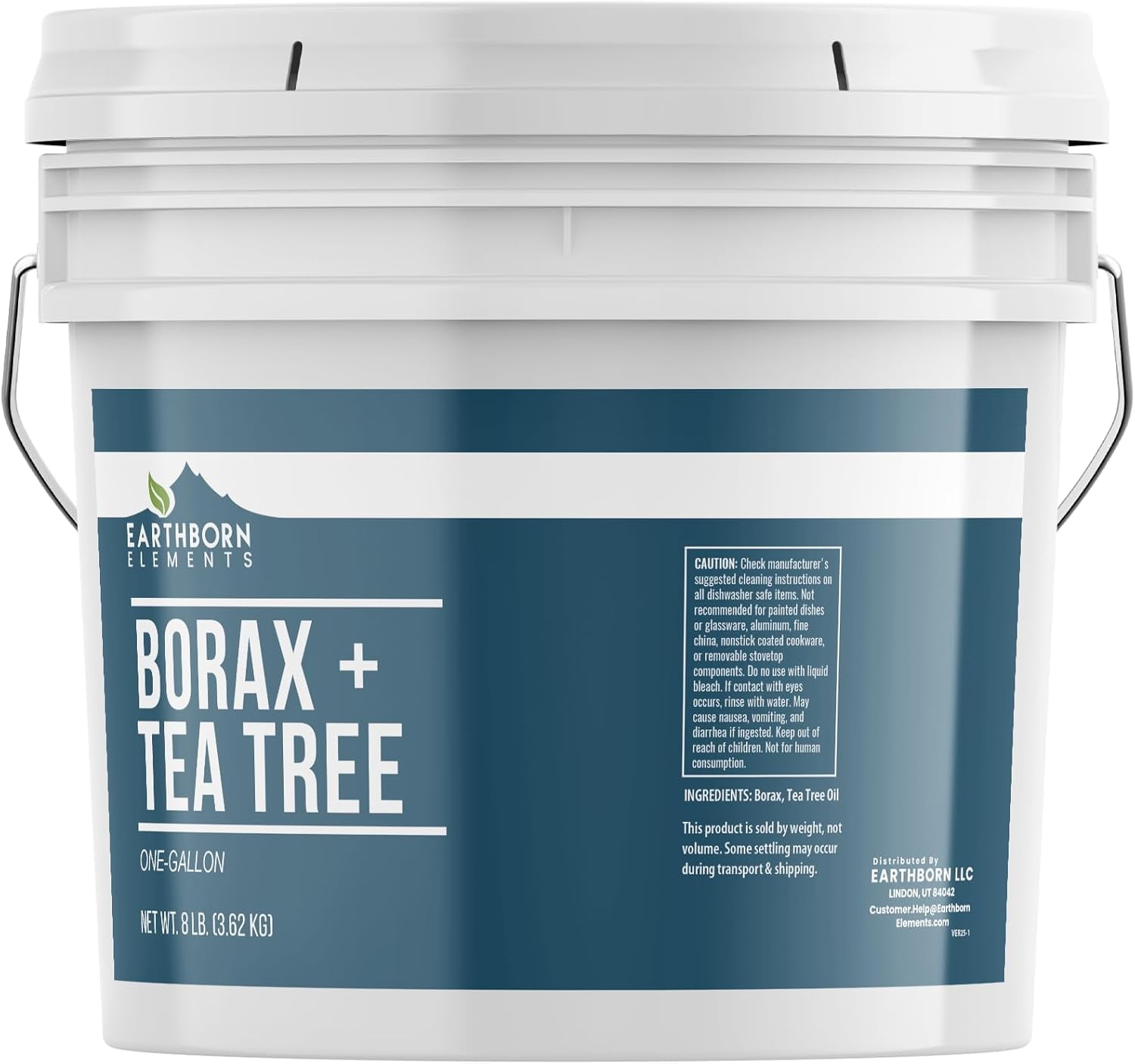 Borax with Tea Tree Essential Oil, 1 Gallon Bucket, Laundry Booster ...