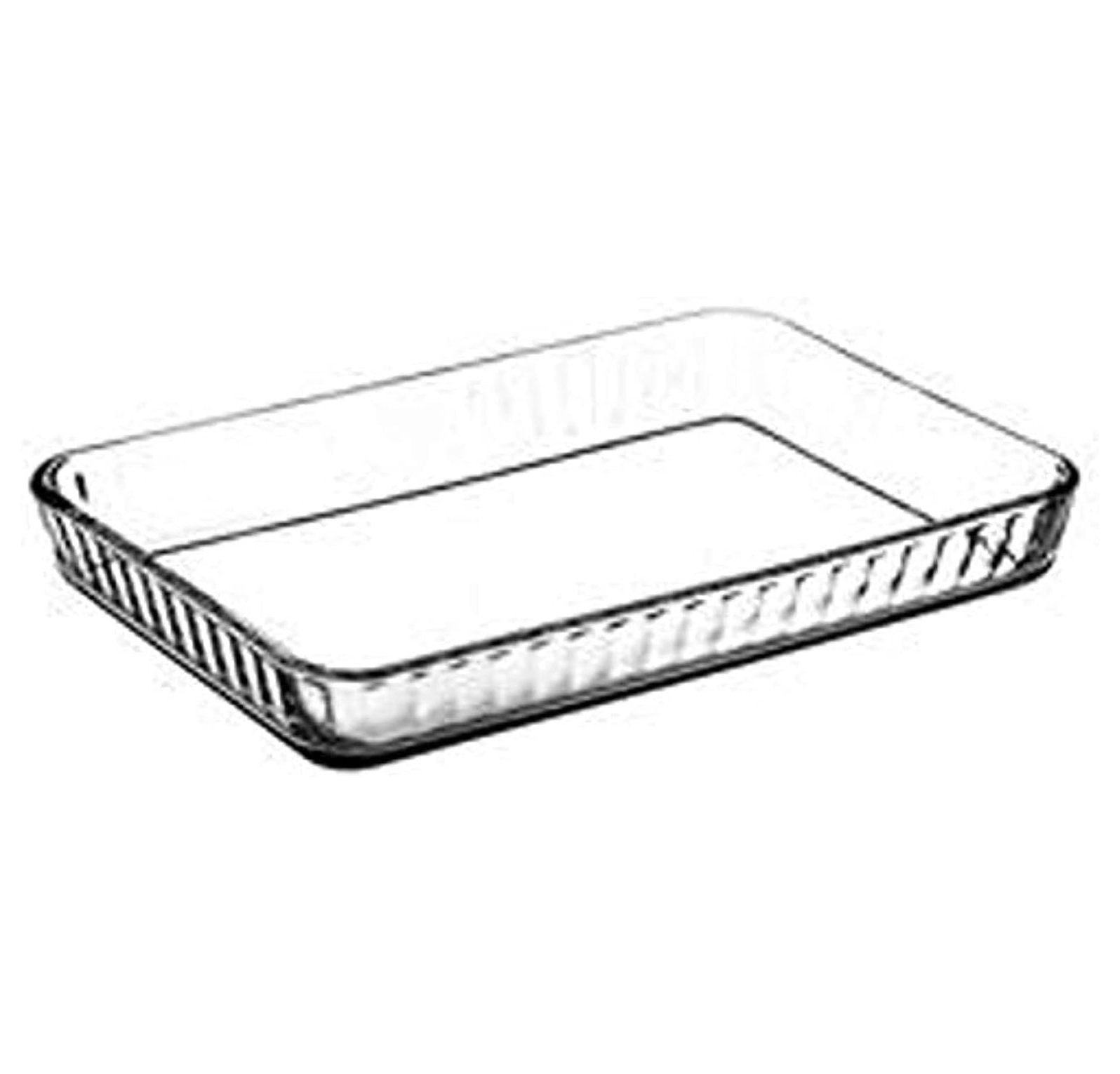 Borcam 59204 Rectangular Glass Dish Form and Mould 40 x 27 cm - Walmart.com