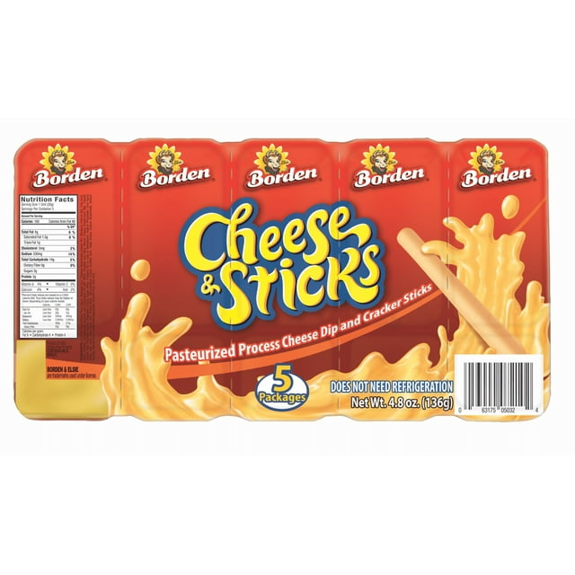Borden Cheese Dip & Cracker Sticks 5oz, Shelf-Stable - Walmart.com
