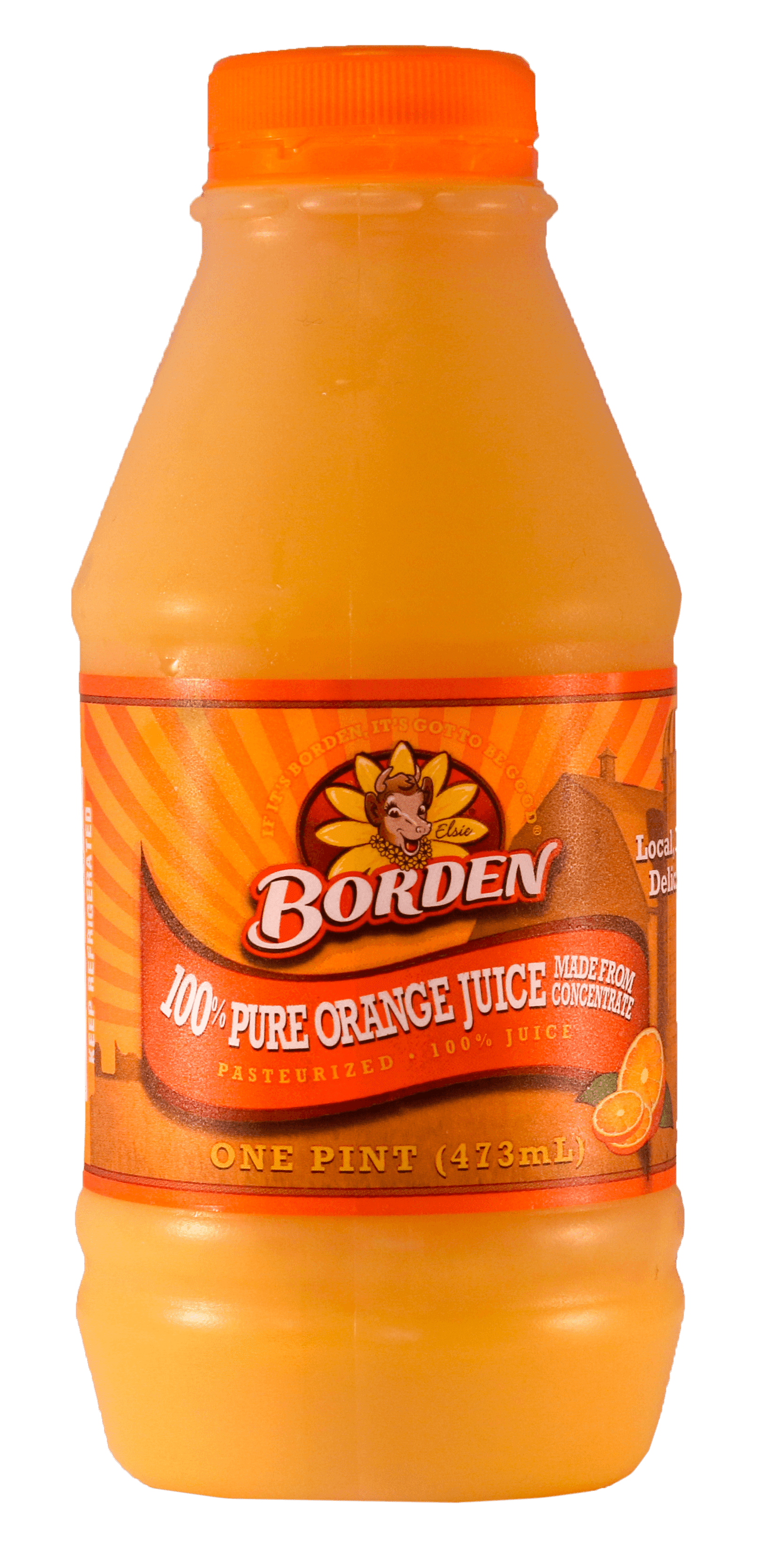 Borden Orange Juice, 1 Pint Bottle, Liquid, Smooth - Walmart.com