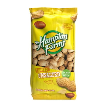 Hampton Farms Bulk Whole Salted Roasted Peanuts - 5 lb. Bag, USA Grown ...