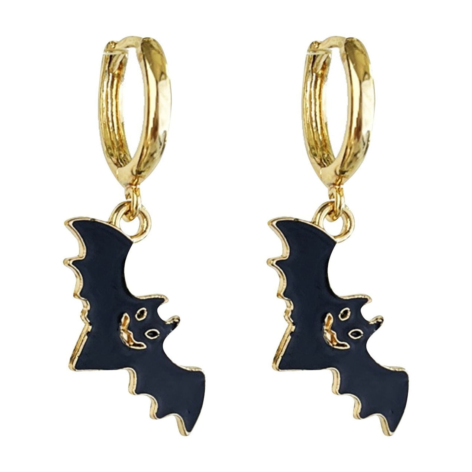 Border Bat Thanksgiving Pumpkin Maple Leaf Autumn Exquisite Earrings ...