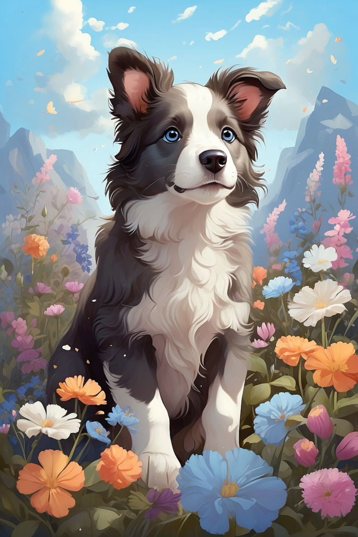 Border Collie 1000 Piece Jigsaw Puzzle Games Toy Educationa Home Art ...