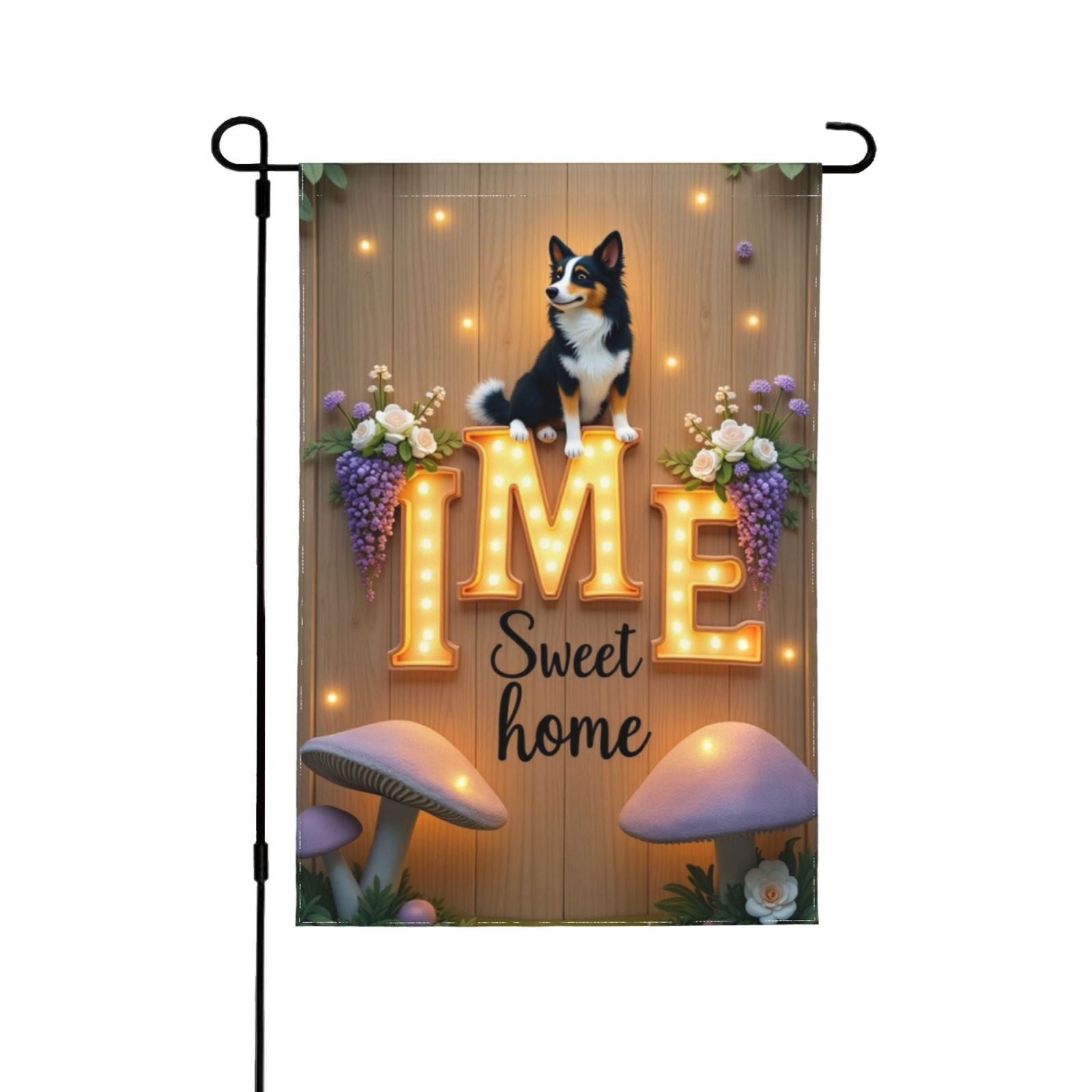 Border Collie 12.5x18 IN Garden Flag Home Sweet Home Small Garden Flag ...
