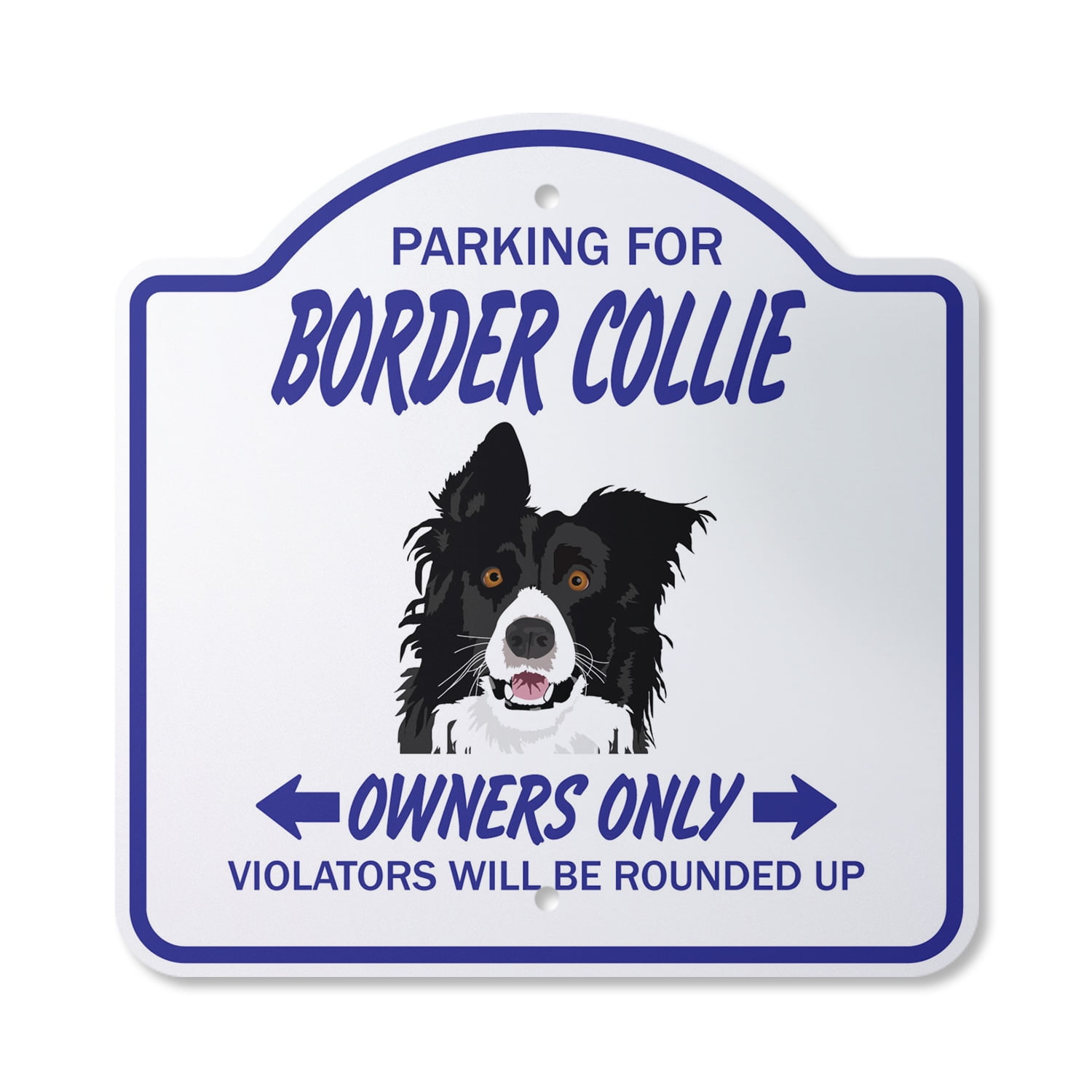 Border Collie 14" X 14" Sign | Indoor/Outdoor Plastic | SignMission ...