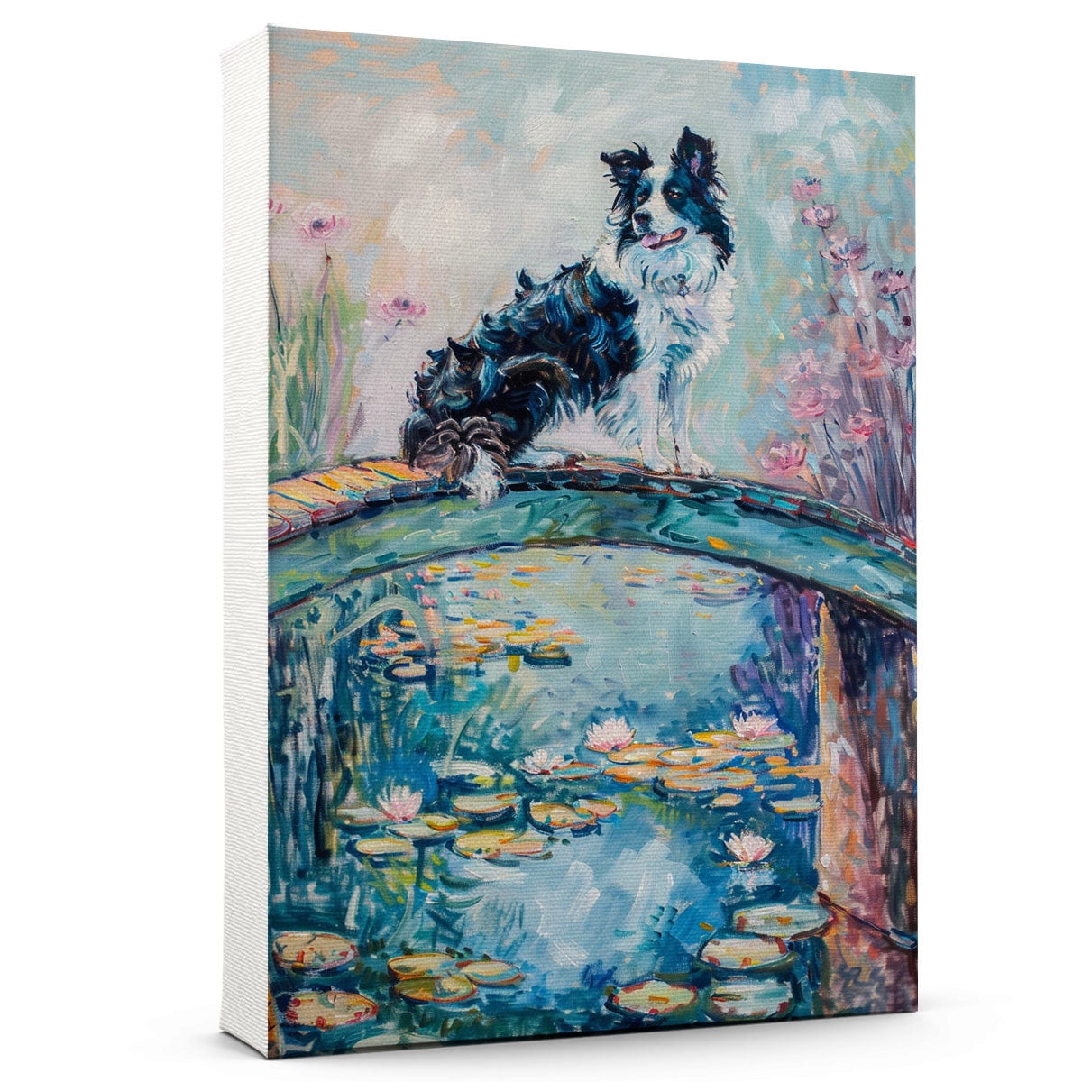 Border Collie Art Print Poster, Dog Canvas, Border Collie Wall Art ...