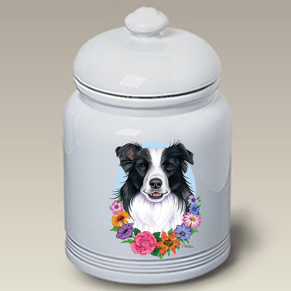 Border Collie - Best of Breed Ceramic Doggie Treat Jar - Walmart.com