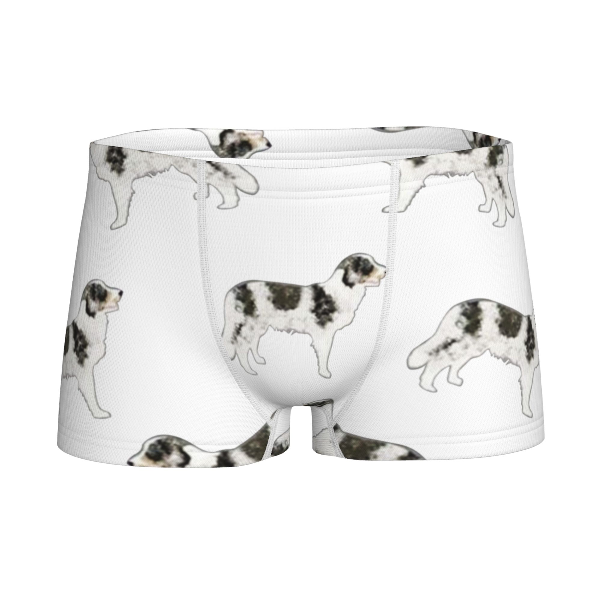 Border Collie Blue Merle Dogs Boys'100% Cotton Boxer Brief Soft ...