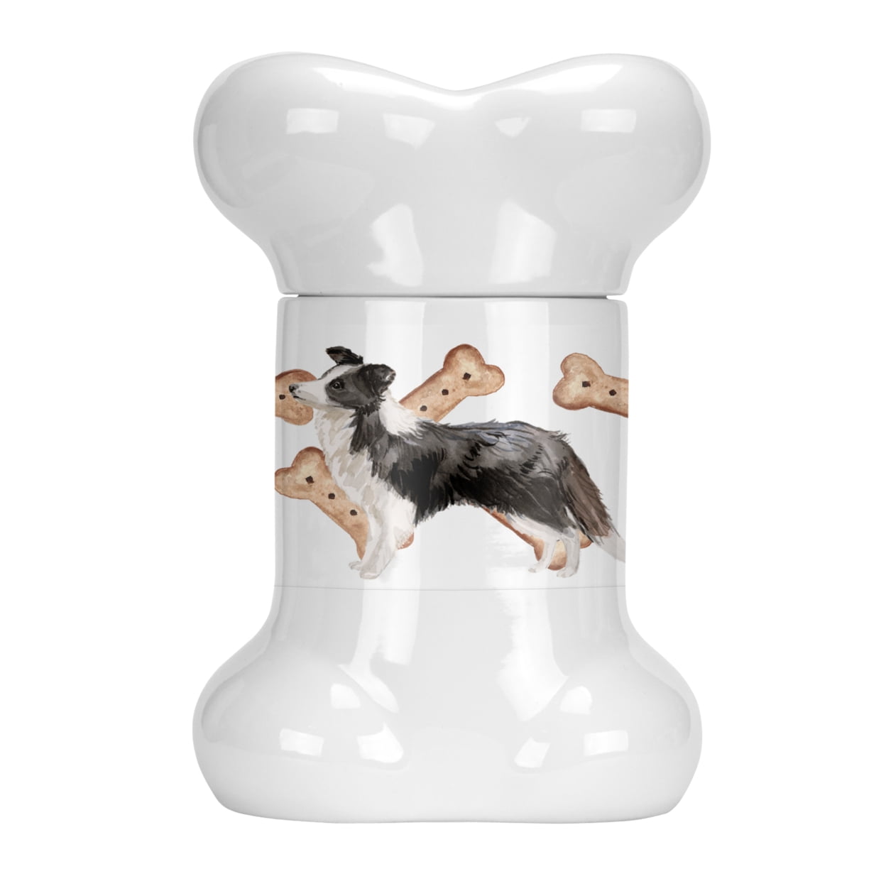 Border Collie Bone Shaped Treat Jar - Walmart.com