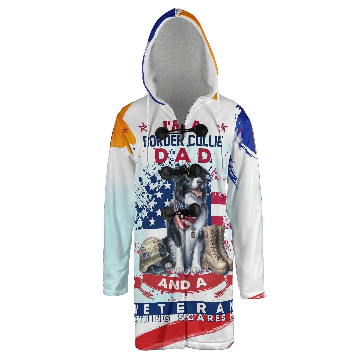 I'm a Border Collie Dad and a Veteran, Nothing Scares me Happy Father's ...