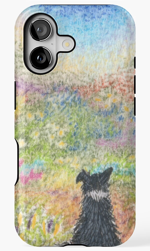 Border Collie Daffodil Phone Case for iPhone 17 16 15 14 13 12 11 Pro ...