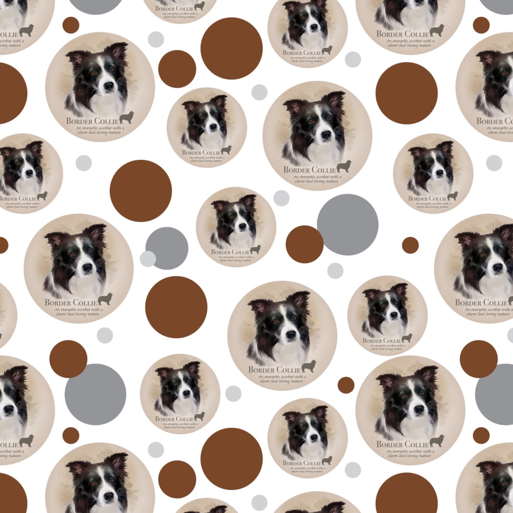 Border Collie Dog Breed Premium Gift Wrap Wrapping Paper Roll - Walmart.com