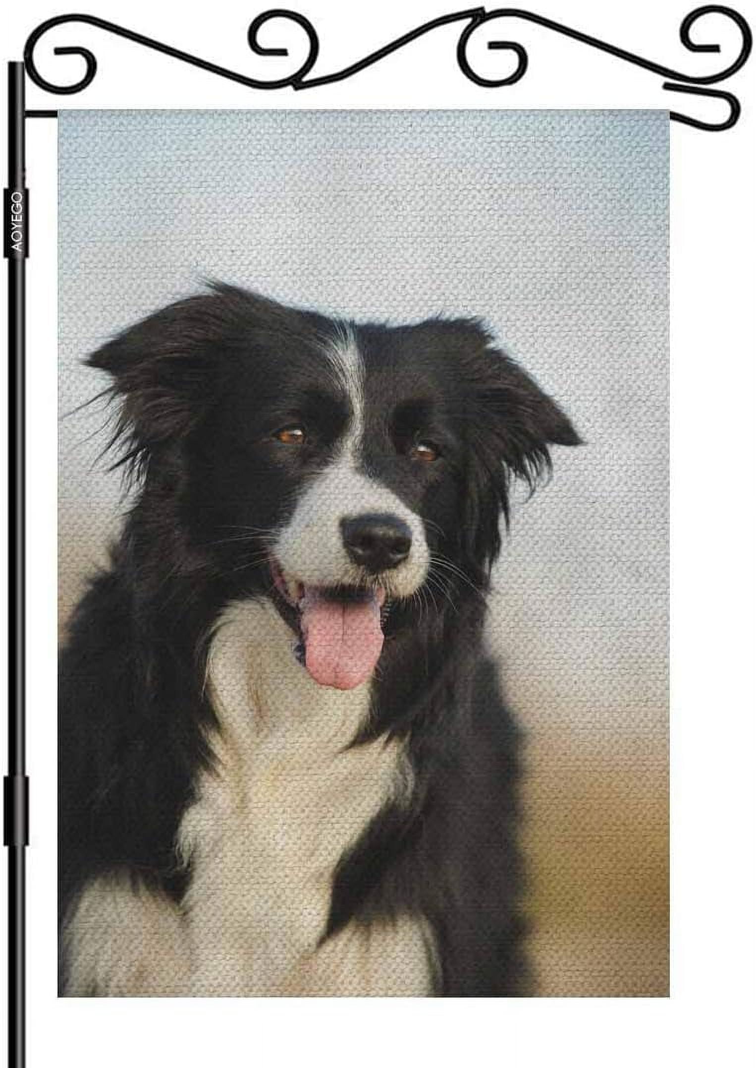 Border Collie Dog Garden Flag Small Vertical Double Sided 12x18 Inch ...