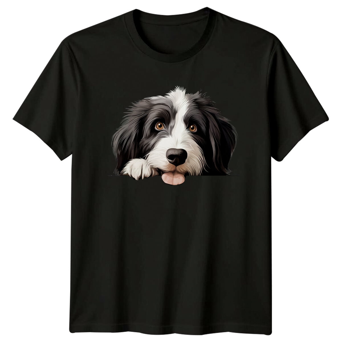 Border Collie Dog Peek A Boo Pet Lover T-Shirt All Size S-5XL - Walmart.com