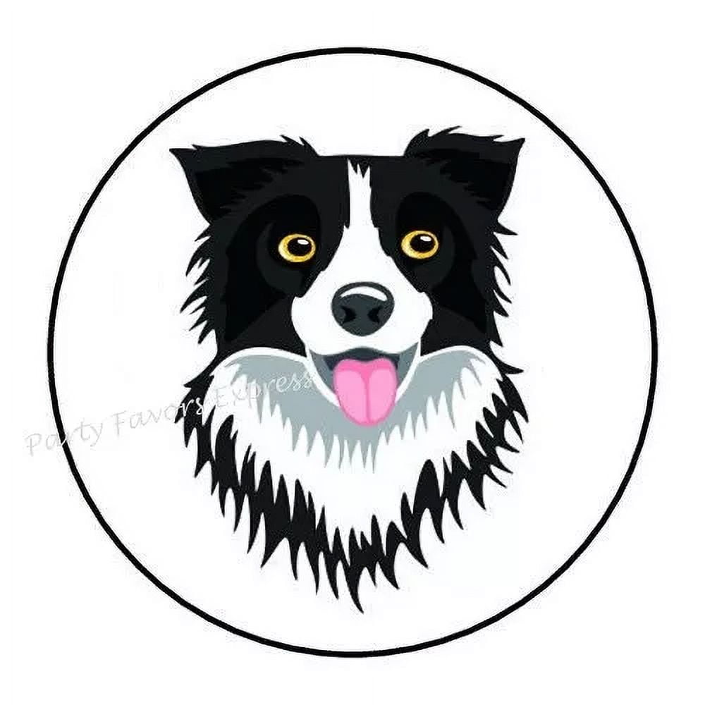 Border Collie Dog Stickers Party Favors Phone Decal Water Bottle ...