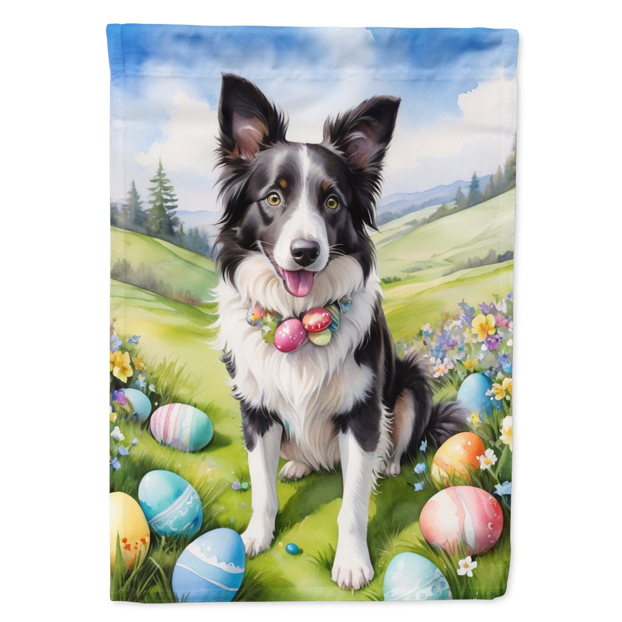 Border Collie Easter Egg Hunt Garden Flag 11.25 in x 15.5 in - Walmart ...