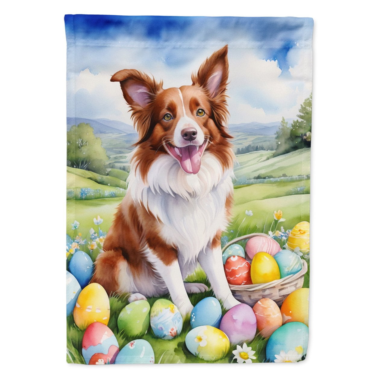 Border Collie Easter Egg Hunt Garden Flag - Walmart Business Supplies