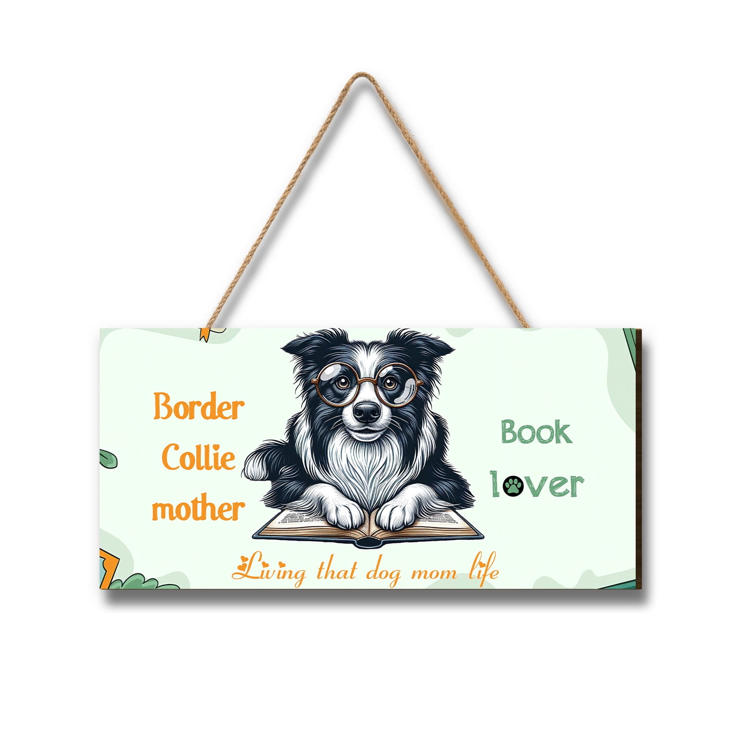 Border Collie Mother Book Lover Living That Dog Mom Life Happy Mother's ...