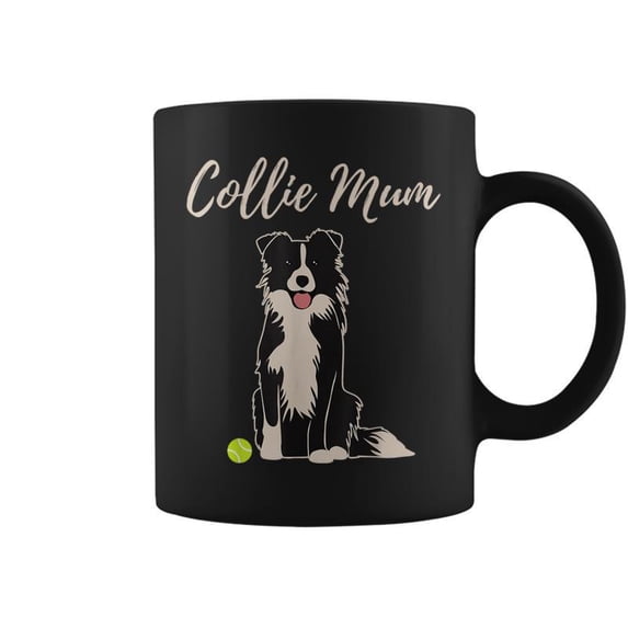 Border Collie Mum Merch For Cute Border Collie Dog Mum Coffee Mugs ...