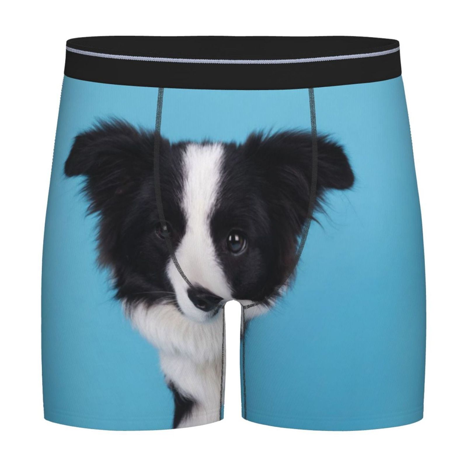 Border Collie Printed Underwear For Men,Soft Boxer Briefs - Comfortable ...