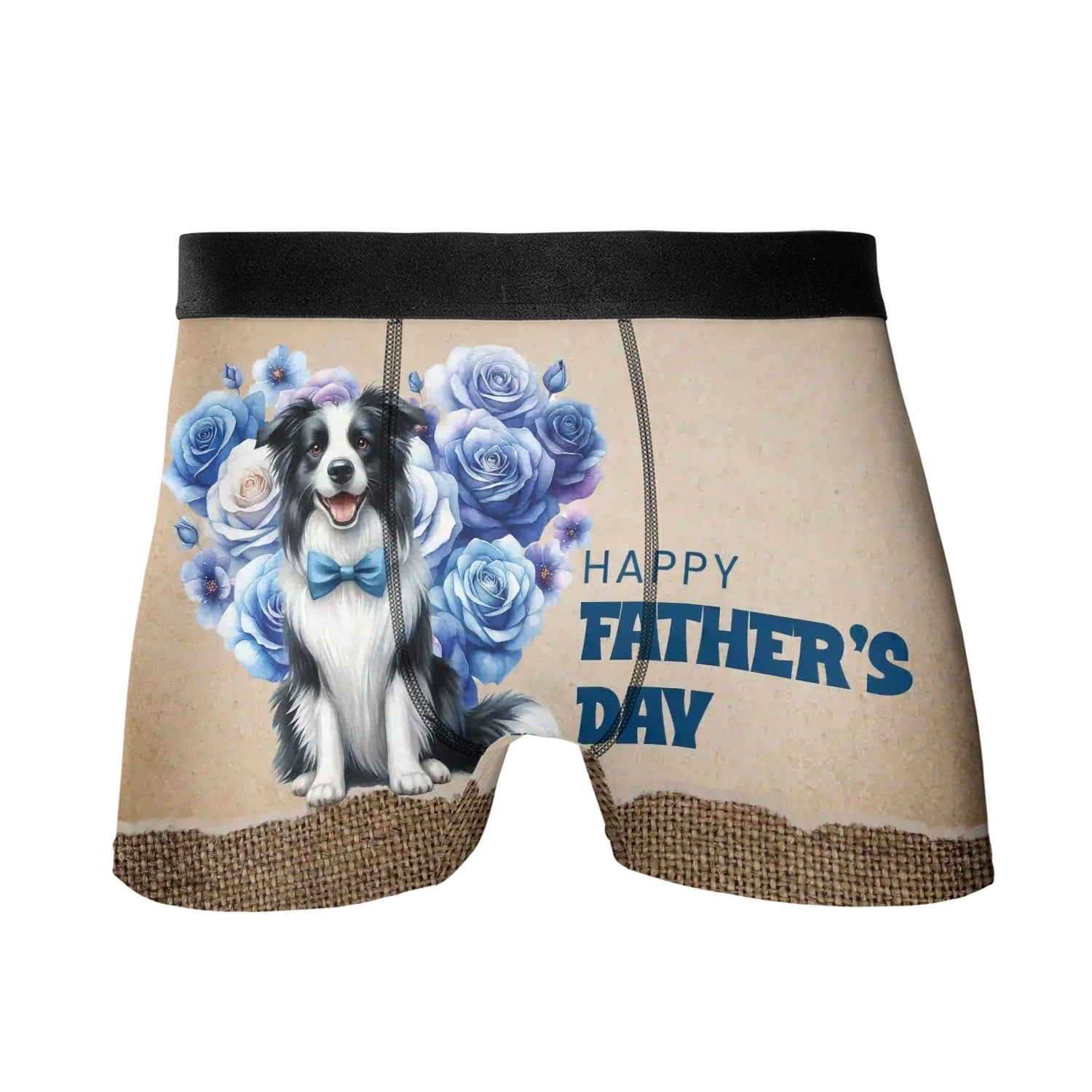 Border Collie Proud Dad Happy Father's Day All Over Print Boxer Briefs ...