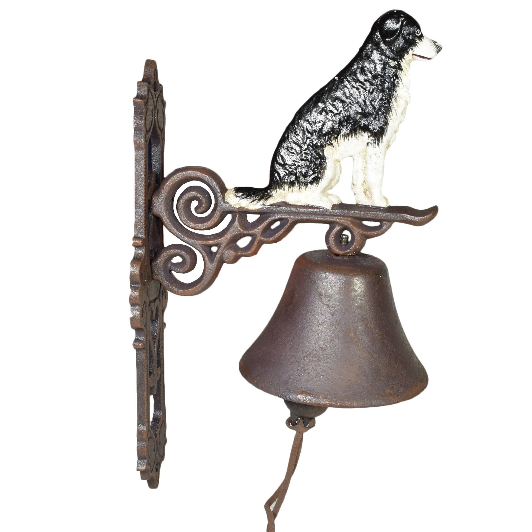 Border Collie Sheepdog Bell Dog Gate Farm Cast Iron Sign Plaque Door ...