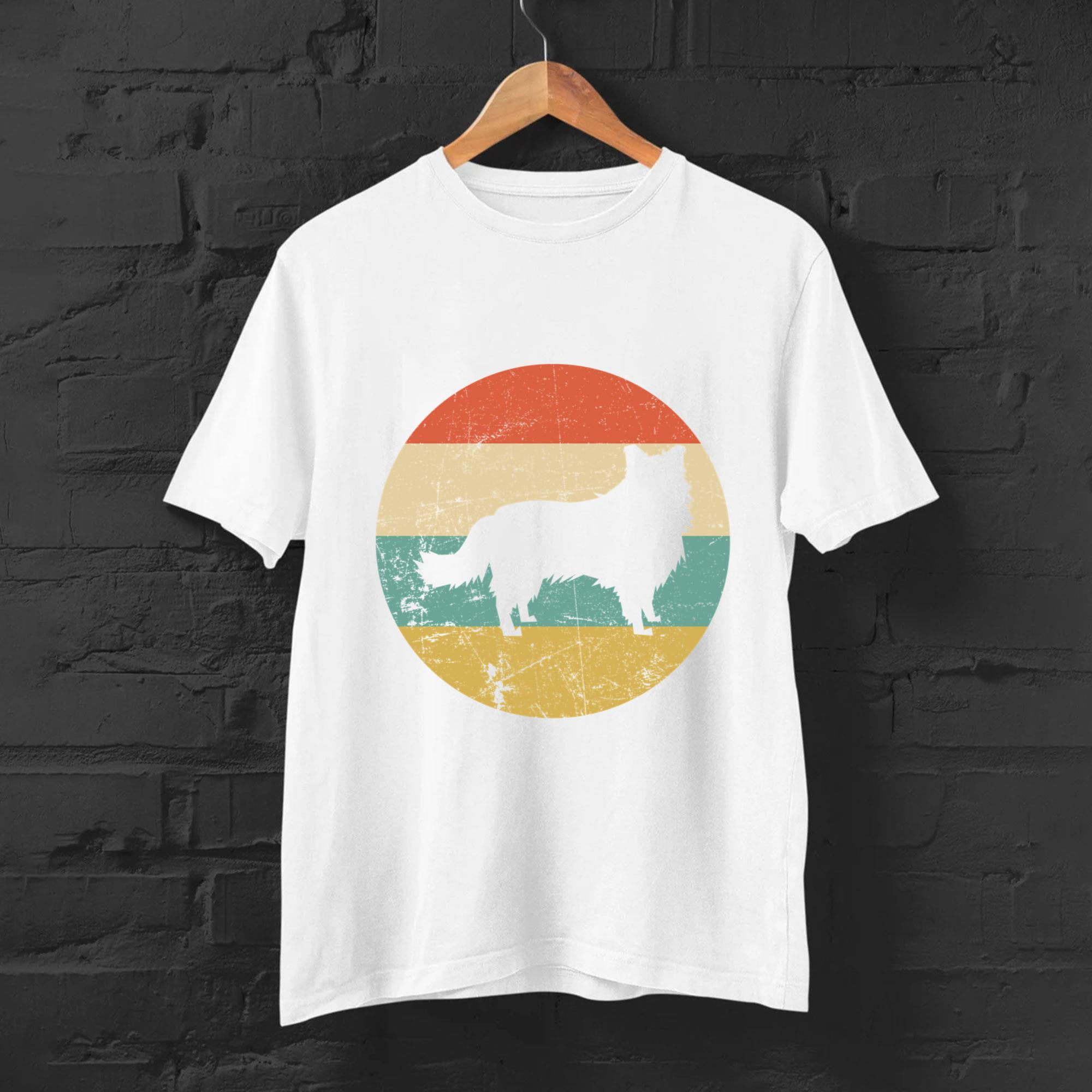 Border Collie Shirt - Vintage Retro Border Collie Men's T-Shirt - Dog ...