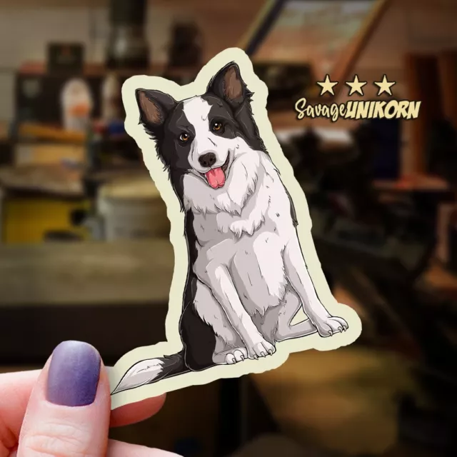 Border Collie Sticker Dog Decal Phone Decal Water Bottle Stickers Car ...