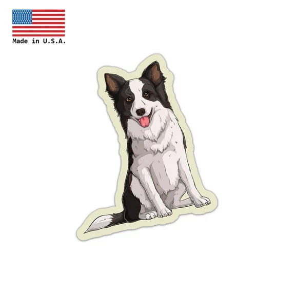 Border Collie Sticker Dog Decal Phone Decal Water Bottle Stickers Car ...