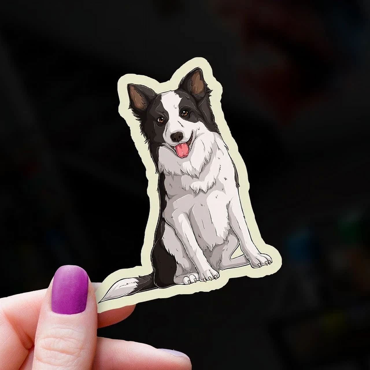 Border Collie Sticker Dog Sticker Phone Decal Water Bottle Stickers Car ...