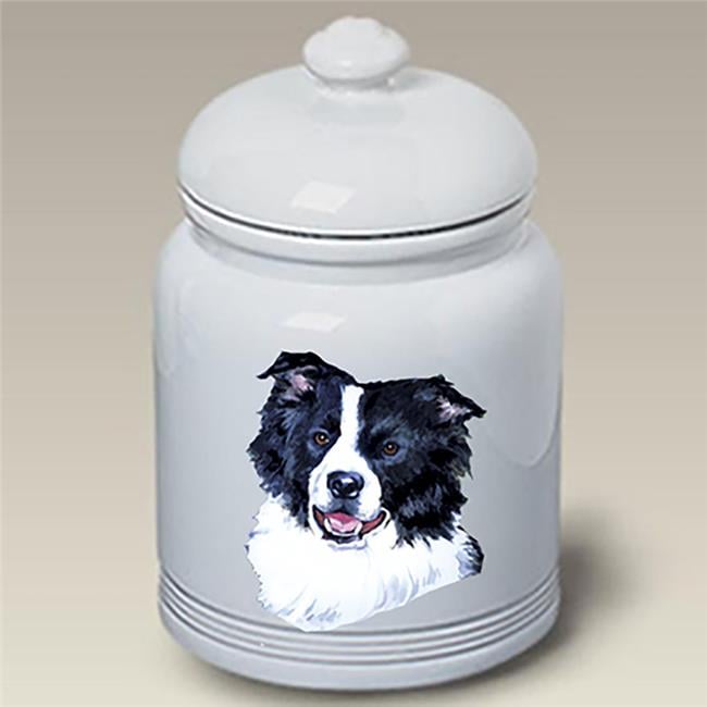 Border Collie Stoneware Ceramic Treat Jar - Walmart.com