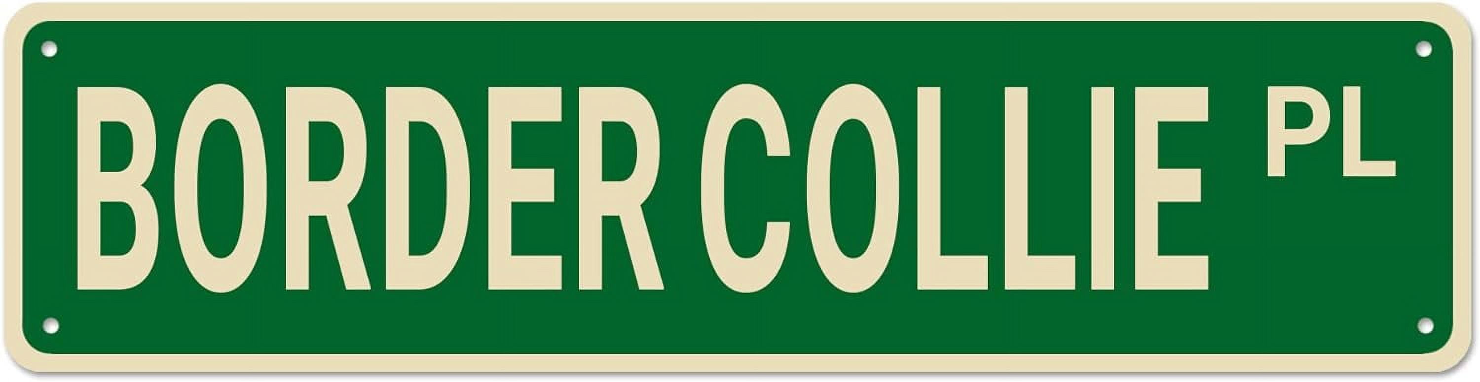 Border Collie Street Sign, Border Collie Decor Border Collie Dog Sign ...