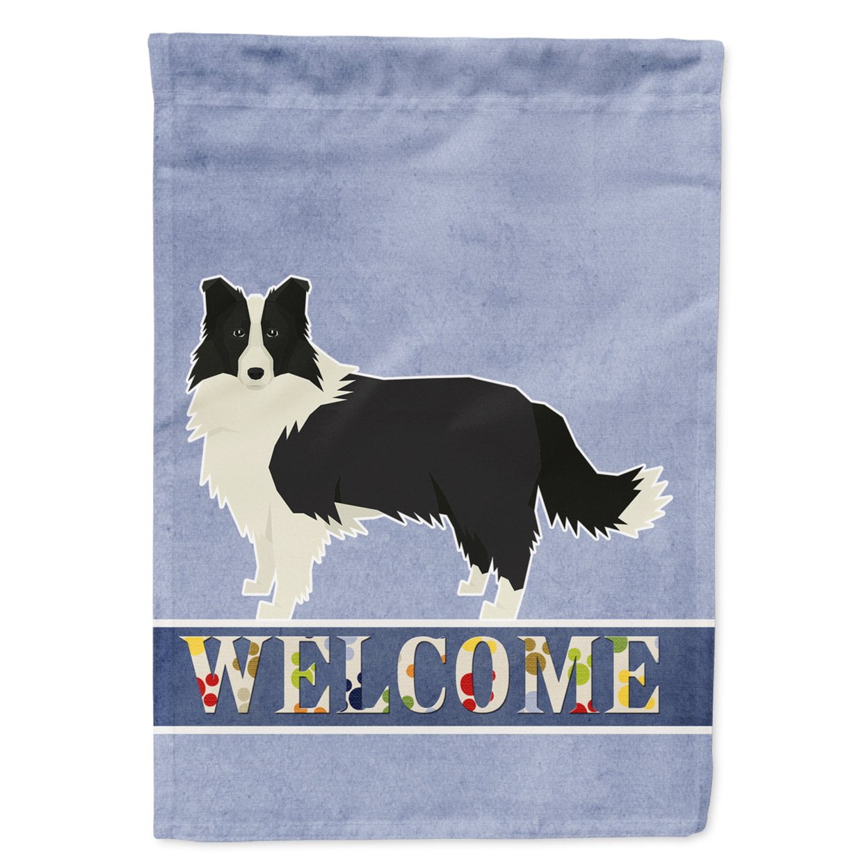 Border Collie Welcome Flag Canvas House Size - Walmart.com