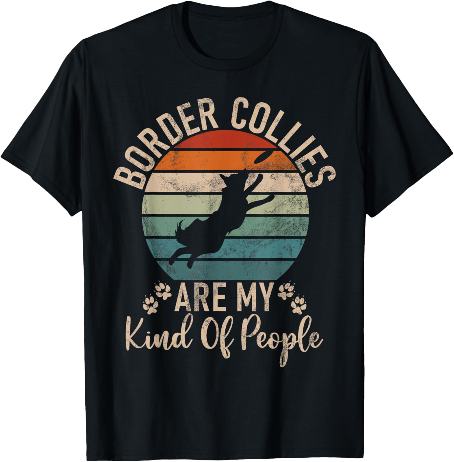 Border Collies are my Kind of People Border Collie T-Shirt - Walmart.com