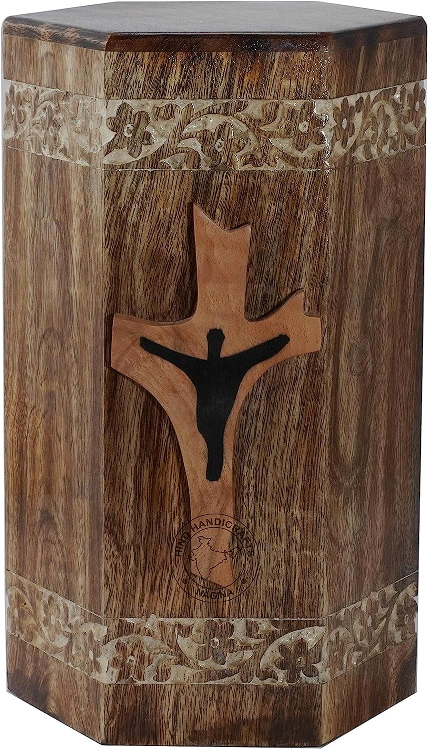 Border Engraved Cremation Urns for Human Ashes Adult, Burial Urns for ...