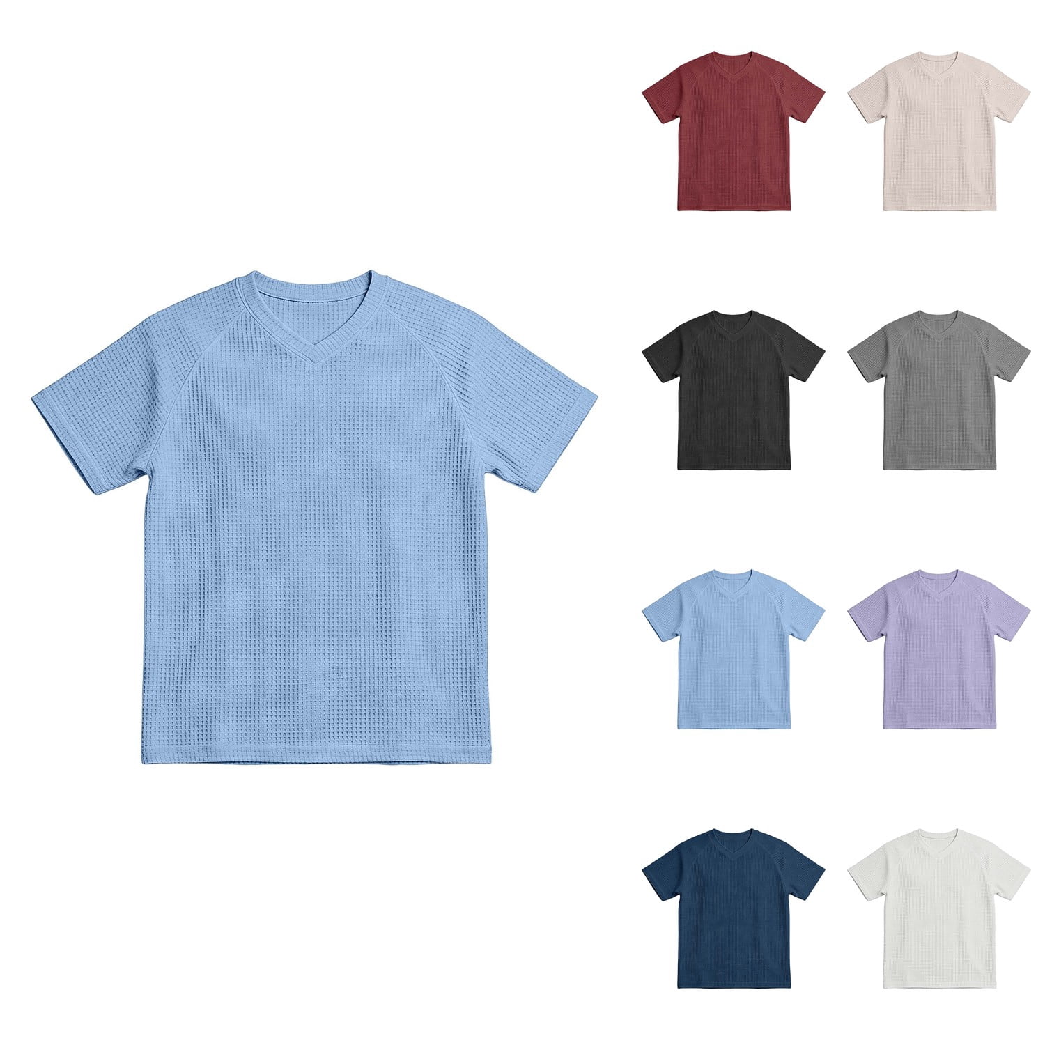 Border Fashion Knit Raglan Sleeve V Neck Short Sleeve T Shirt - Walmart.com