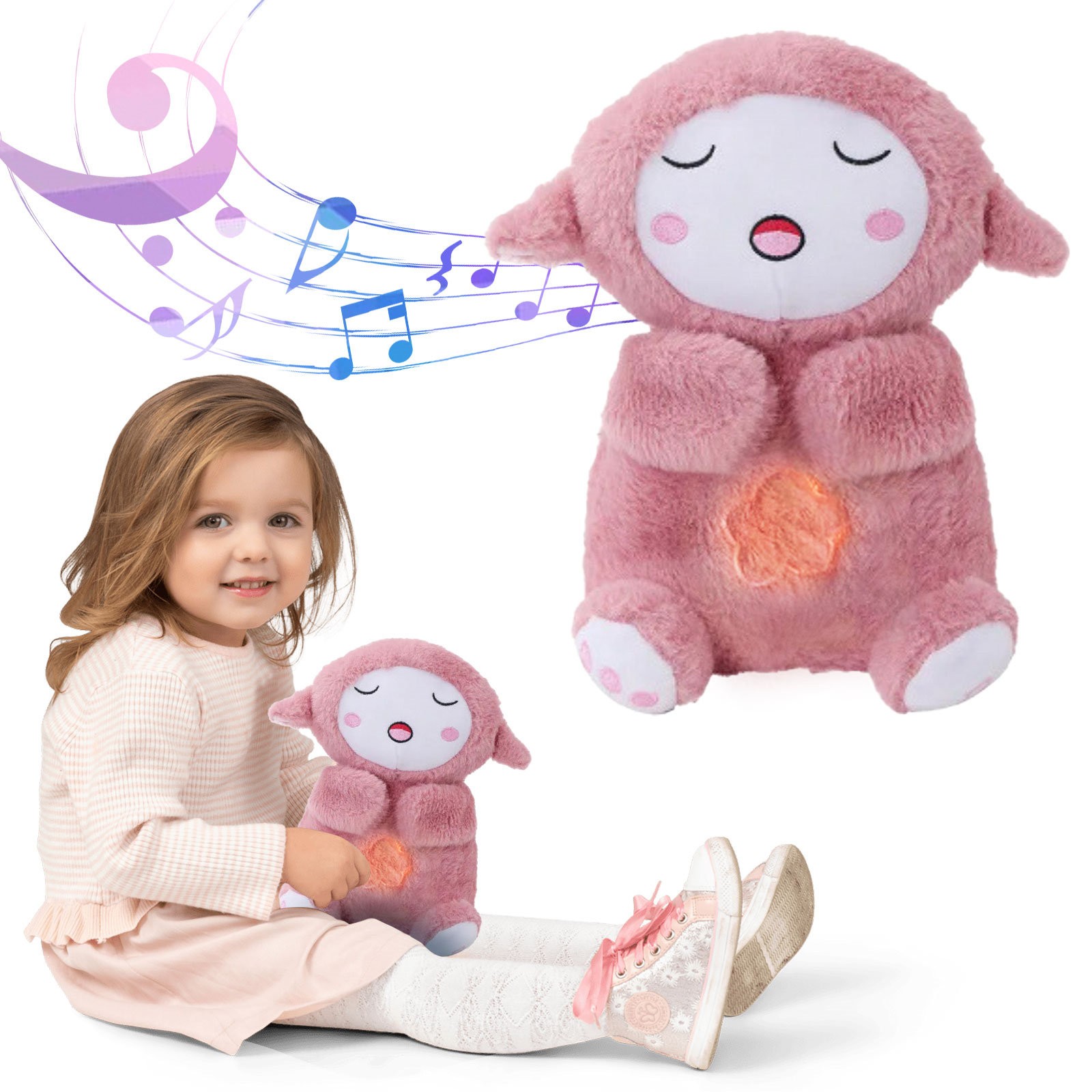 Border Hot Breathing And Luminous Cute Soothing Bear Sleeping Baby Bear ...