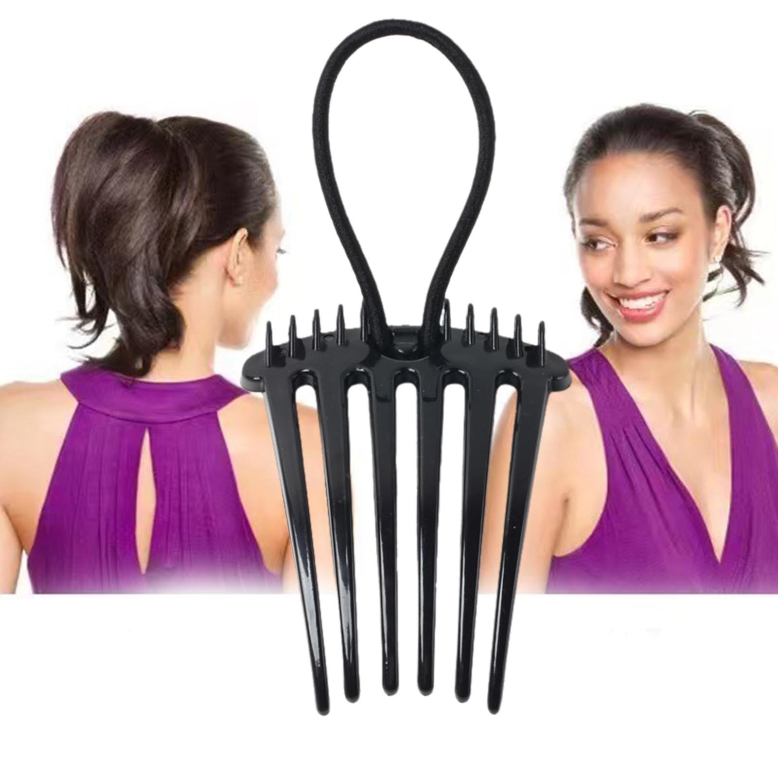 Border Leather Band Ponytail Comb Fashion Voluptuating Ponytail Pan ...