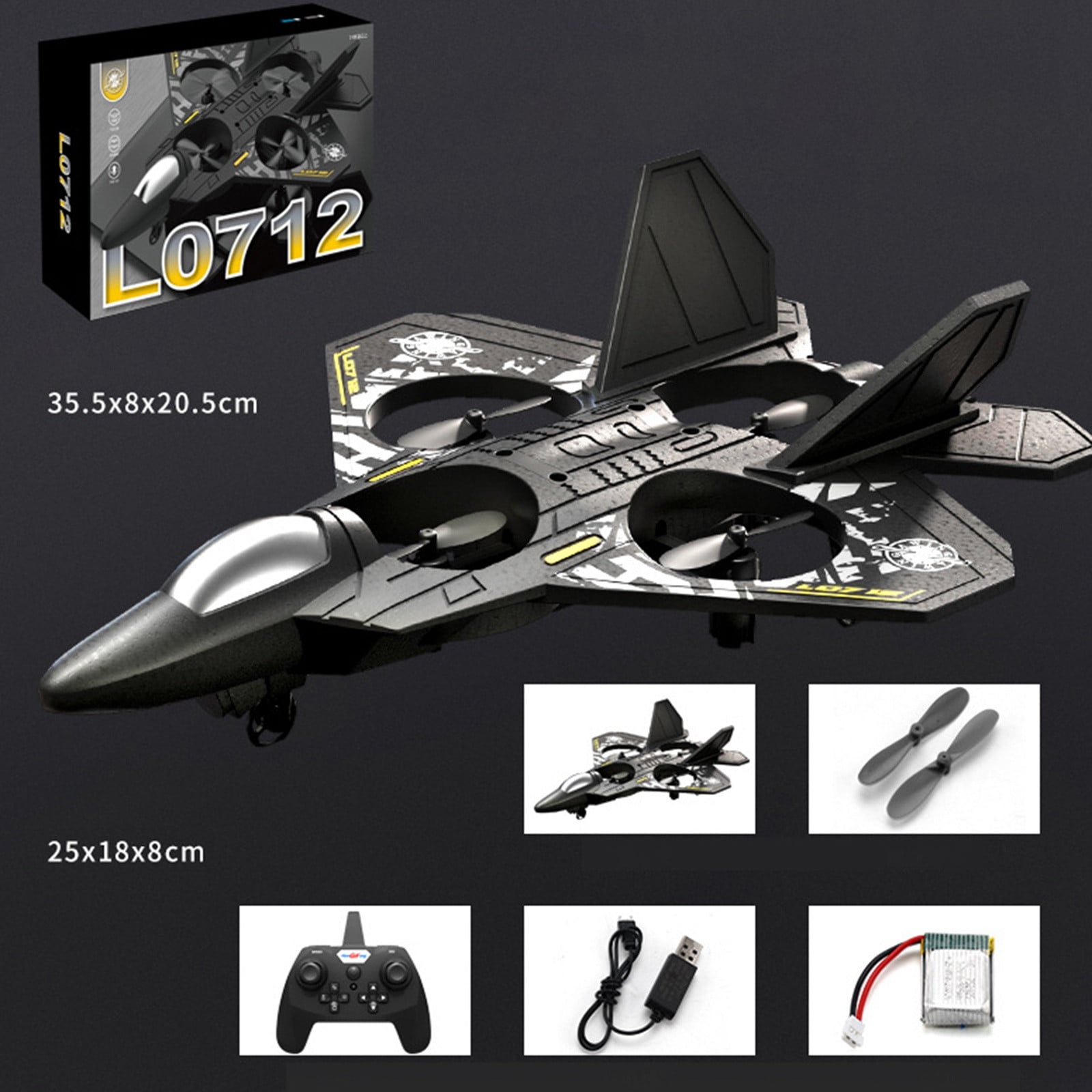 Border New 2.4G Remote Control Stunt Model Four Axis Foam Fixed Wing ...