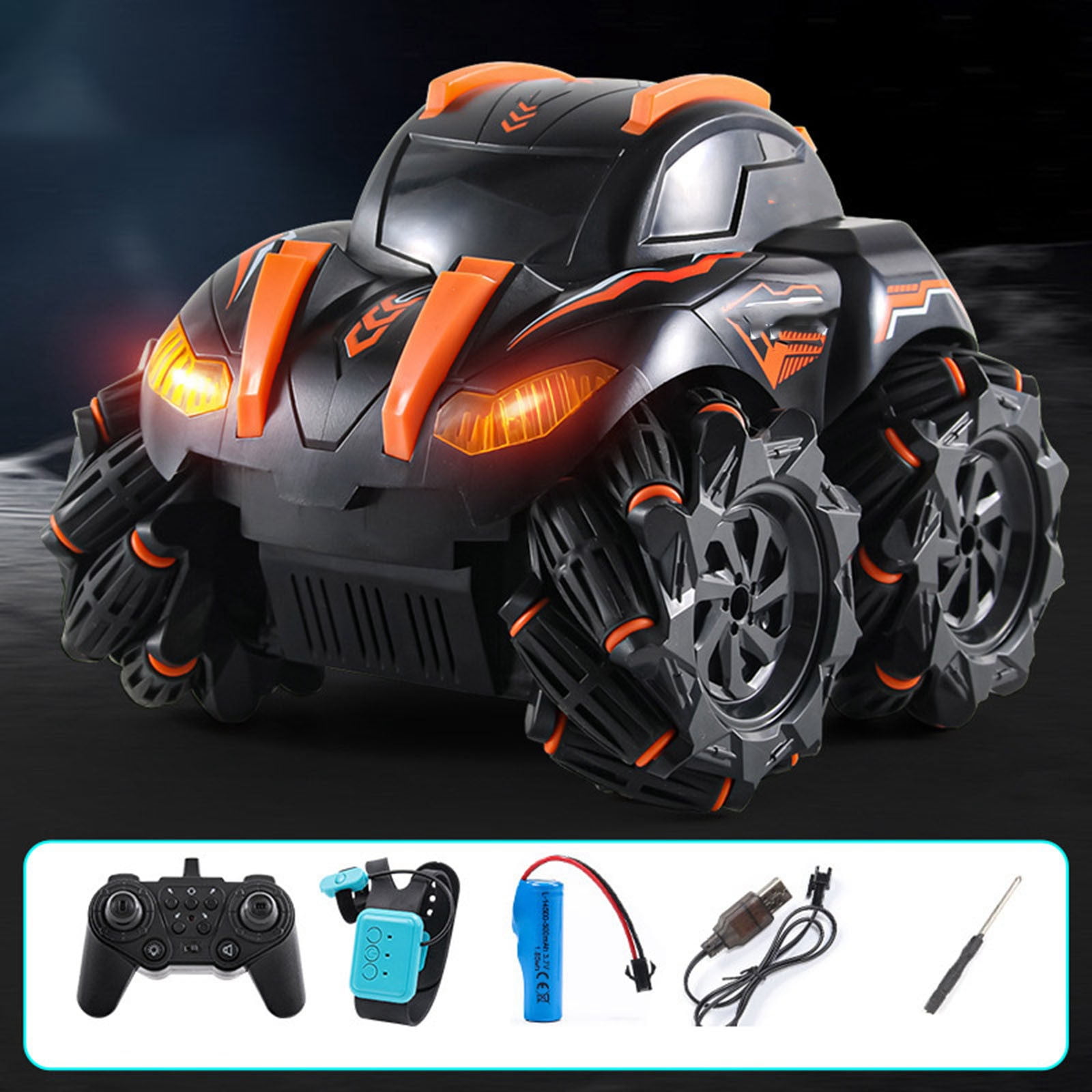 Border New 360° Tumble Remote Control Stunt Drift Car With Light Sound ...