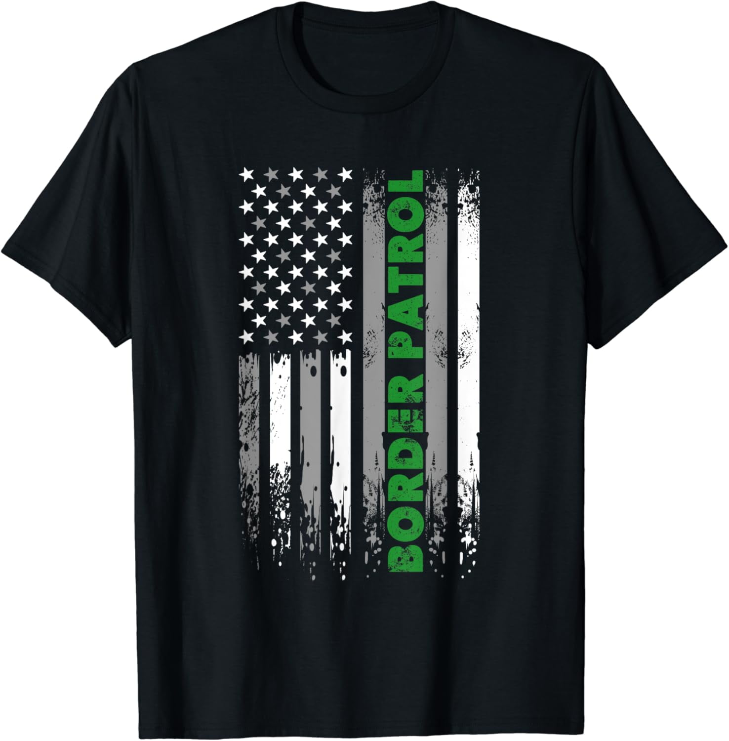 Border Patrol - Thin Green Line Patriot Law Enforcement T-Shirt ...