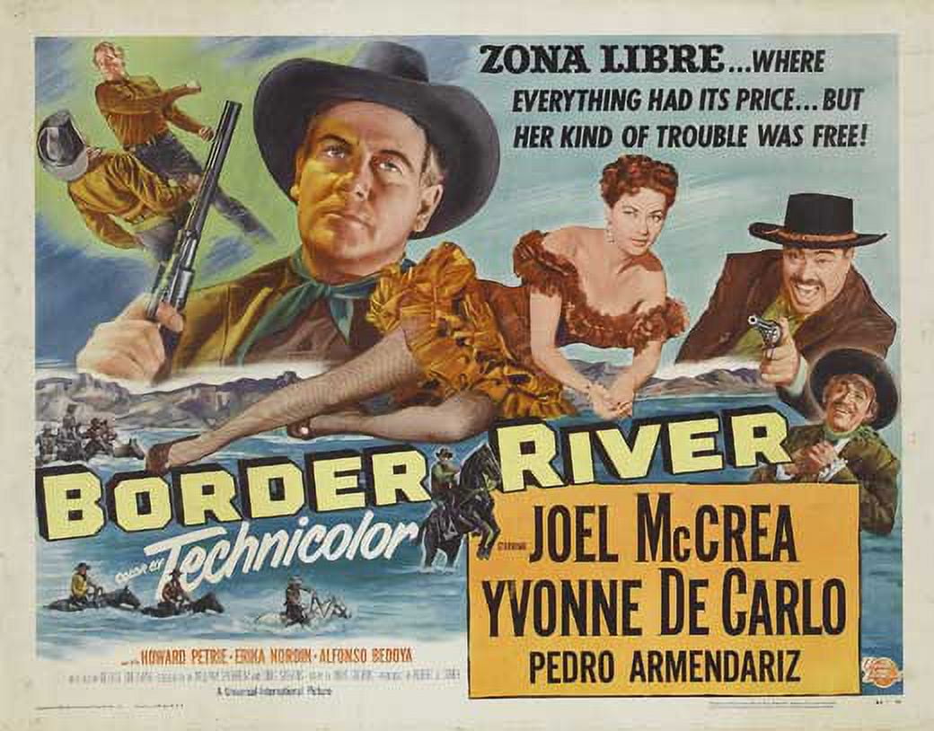 Border River - movie POSTER (Half Sheet Style A) (22" x 28") (1953) - Walmart.com