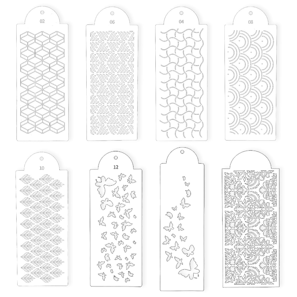 Border Template Flower template Cake decoration template Reusable DIY ...