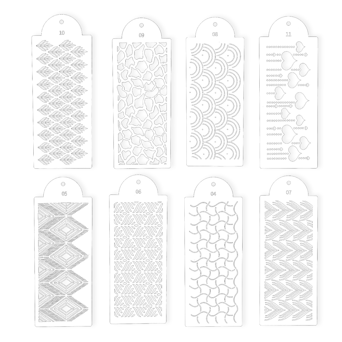 Border Template Flower template Cake decoration template Reusable DIY ...