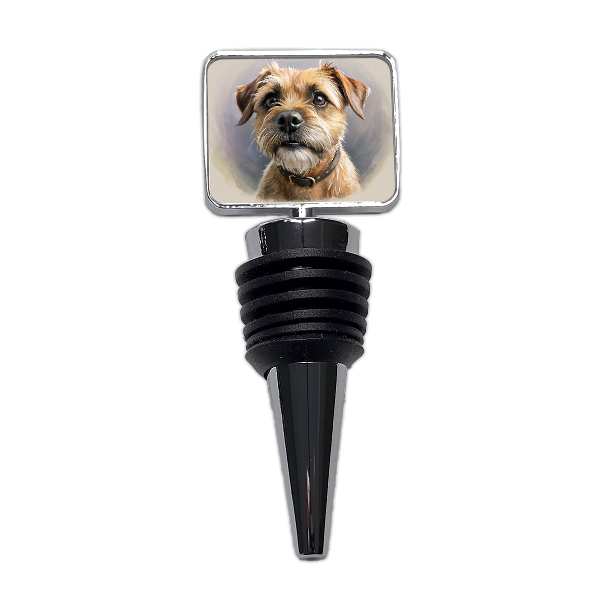 Border Terrier Dog Illustration Wine Bottle Stopper Cap Plug - Walmart.com
