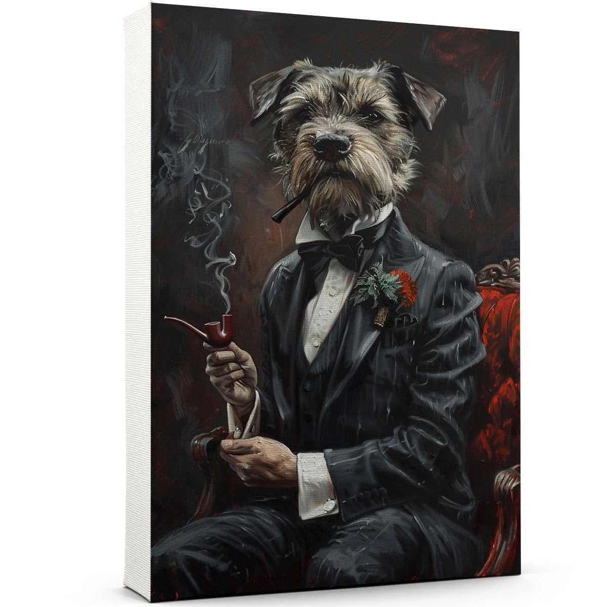 Border Terrier Dog prints wall art Poster Unframe, Border Terrier Boss ...