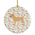 Border Terrier Merry Christmas Ceramic Ornament 2.8 in x 2.8 in ...