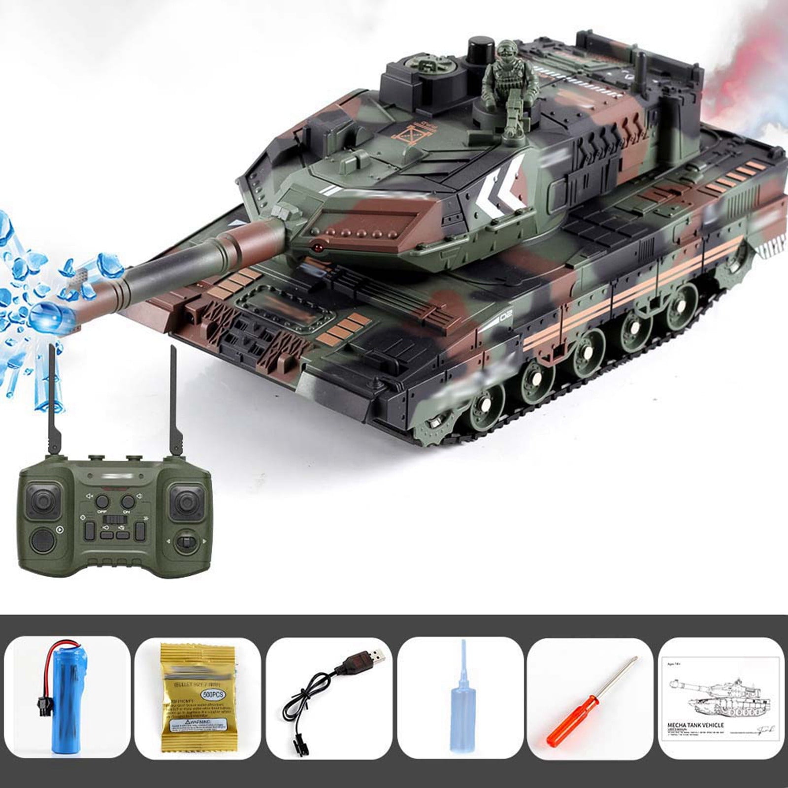 Border Tracked Remote Control Tank Water Bomb Spray Remote Control ...
