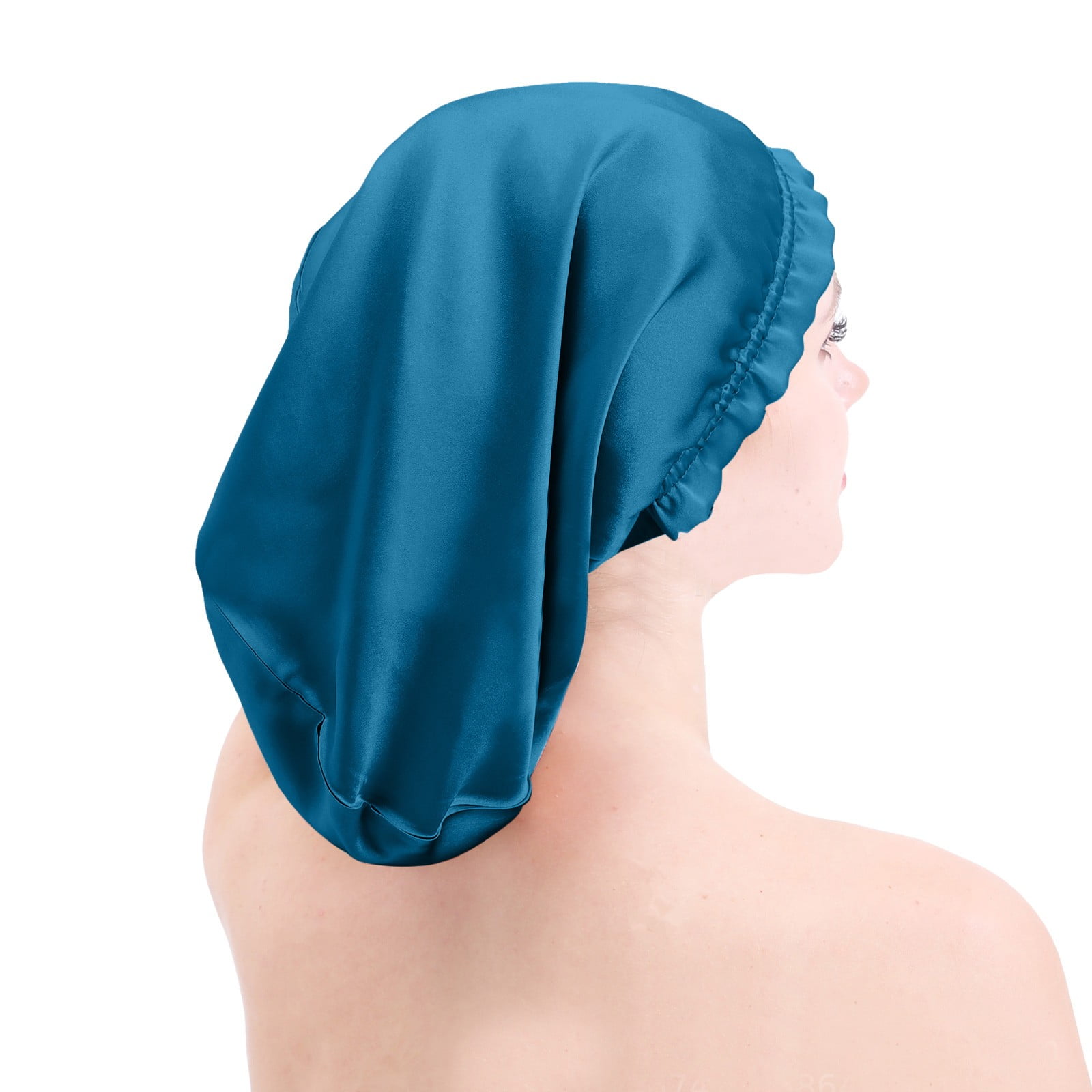 Border Wooden Ear Lace Long Tube Silk Silk Nightcap Hair Hat Ladies ...